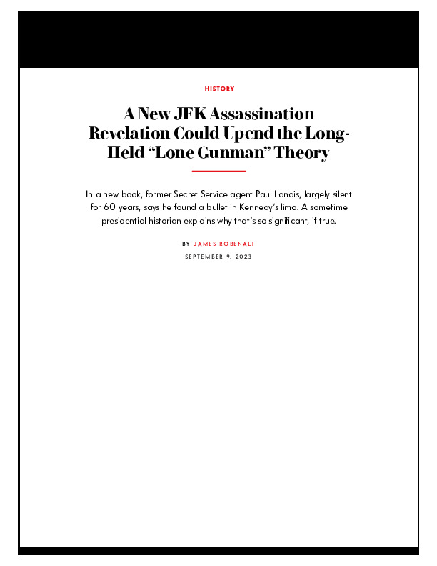 Shared post - Paul Landis Vanity Fair Article