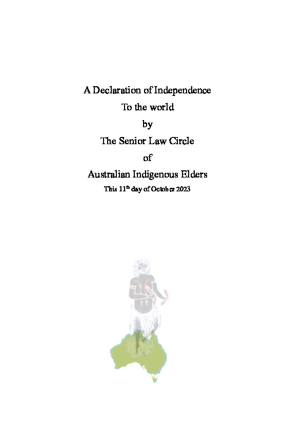 Shared post - A Declaration of Independence To the world by The Senior ...
