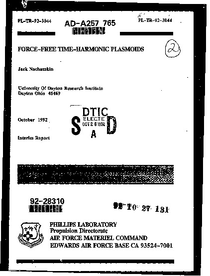 Shared post - Physics: 1992 plasmoids / EVO / ball lightning / charge ...