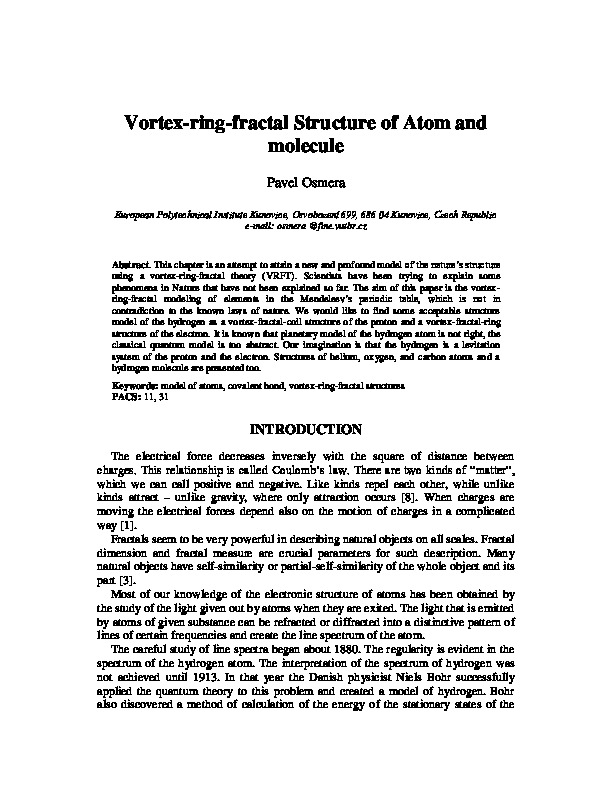Shared post - Physics: Pavel Osmera: “Vortex-ring-fractal Structure of ...