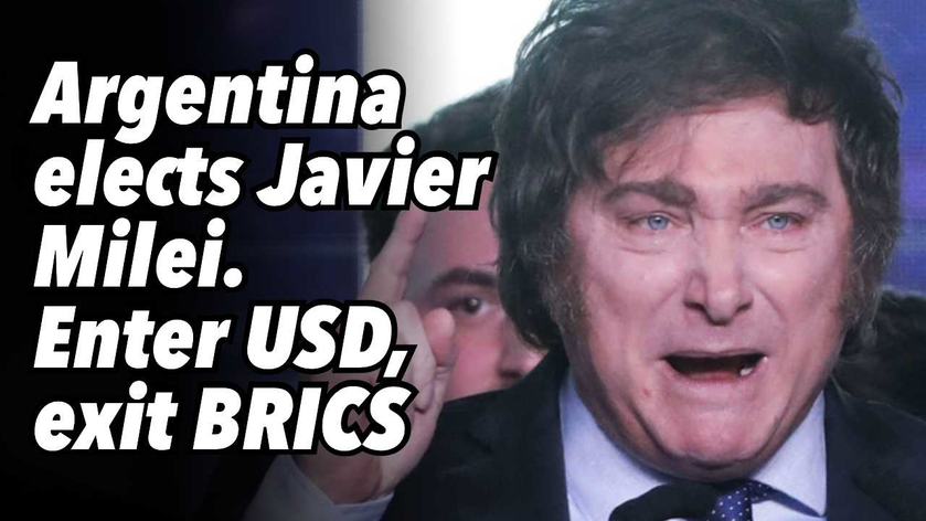 Shared post - Argentina elects Javier Milei. Enter USD, exit BRICS Shared post - Argentina elects Javier Milei. Enter USD, exit BRICS