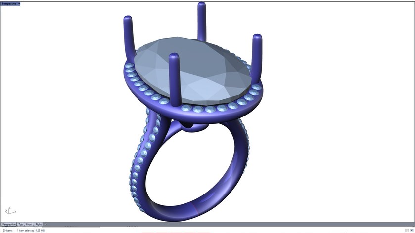 Shared post - How To Design 3D CAD Jewelry Model Women Diamond ...