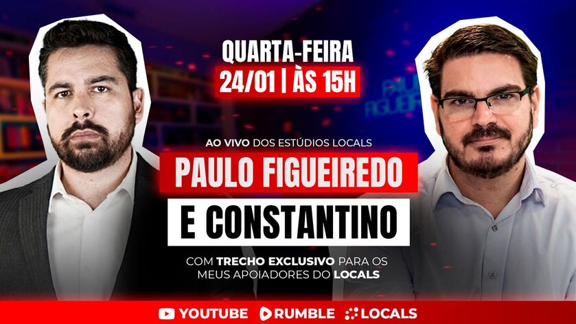 Shared post - Rodrigo Constantino & Paulo Figueiredo - Ao Vivo dos Studios em Miami