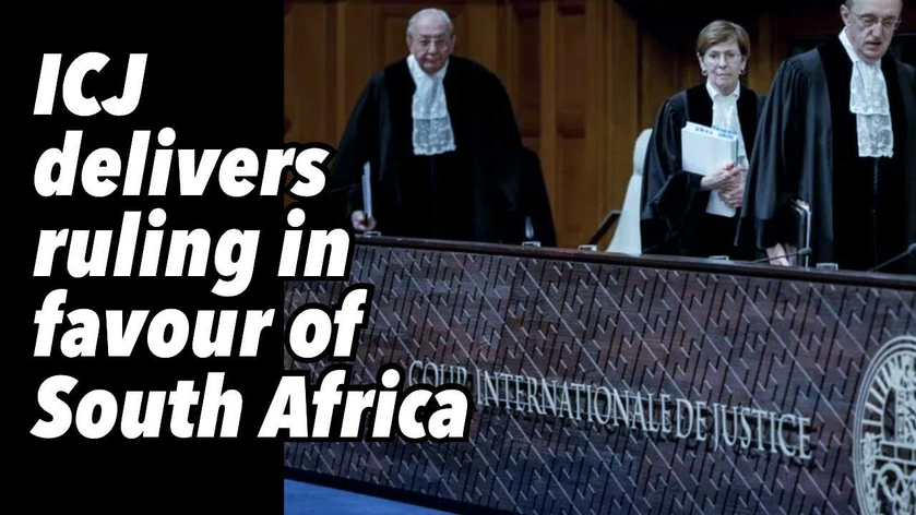 Shared post - ICJ delivers ruling in favour of South Africa