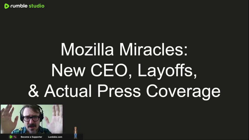 Shared post - Mozilla Miracles: New CEO, Layoffs, & Actual Press Coverage Shared post - Mozilla Miracles: New CEO, Layoffs, & Actual Press Coverage