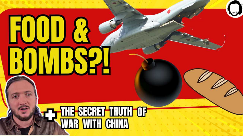 Shared post - LIVE: Bizarre Theater—US Drops Food & Bombs On Gaza!