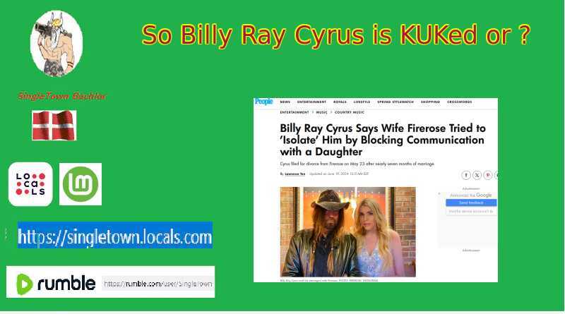 Shared post - Quick NEWS ::: So Billy Ray Cyrus is KUKed or