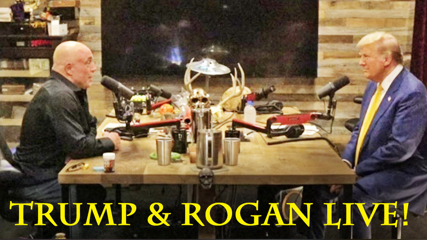 Shared post - Trump on Joe Rogan - Live coverage