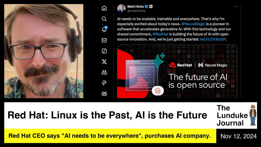 Shared post - Red Hat: Linux is the Past, AI is the Future