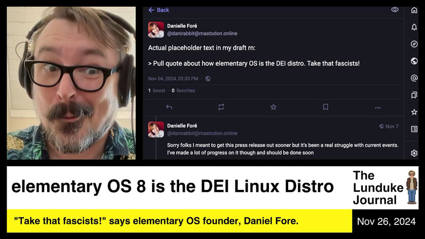 Shared post - elementary OS 8 is the DEI Linux Distro