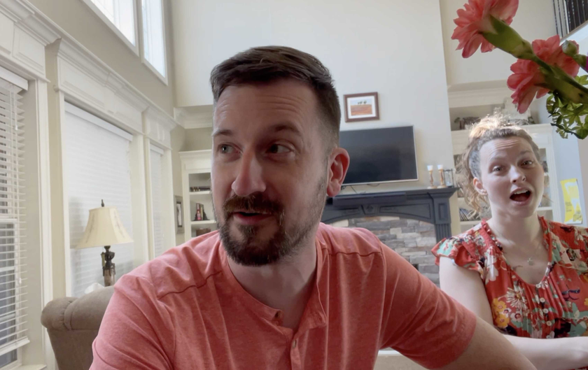 Shared post - Nick Rekieta and Lady Rackets over for breakfast!