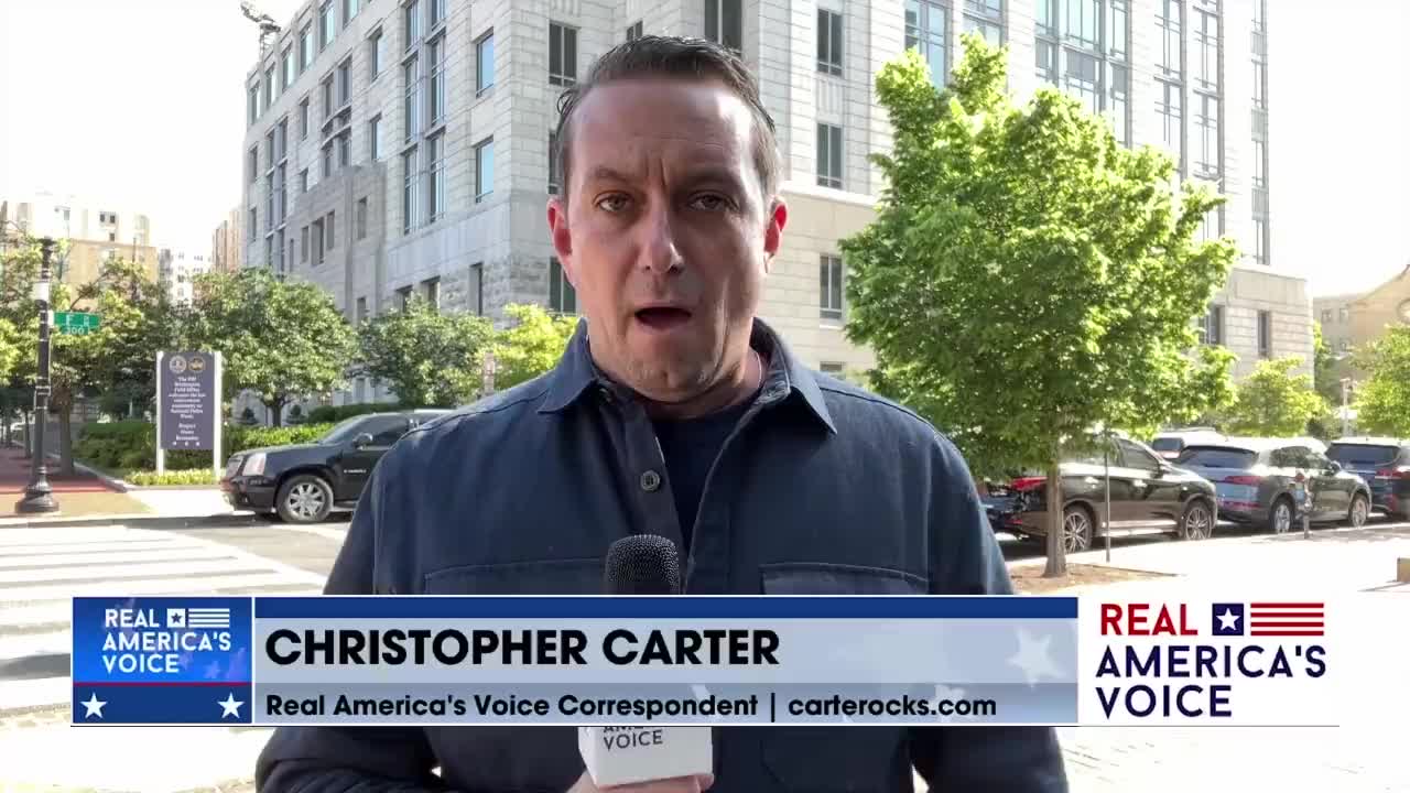 Shared post - Chris Carter in front of D.C. FBI headquarters