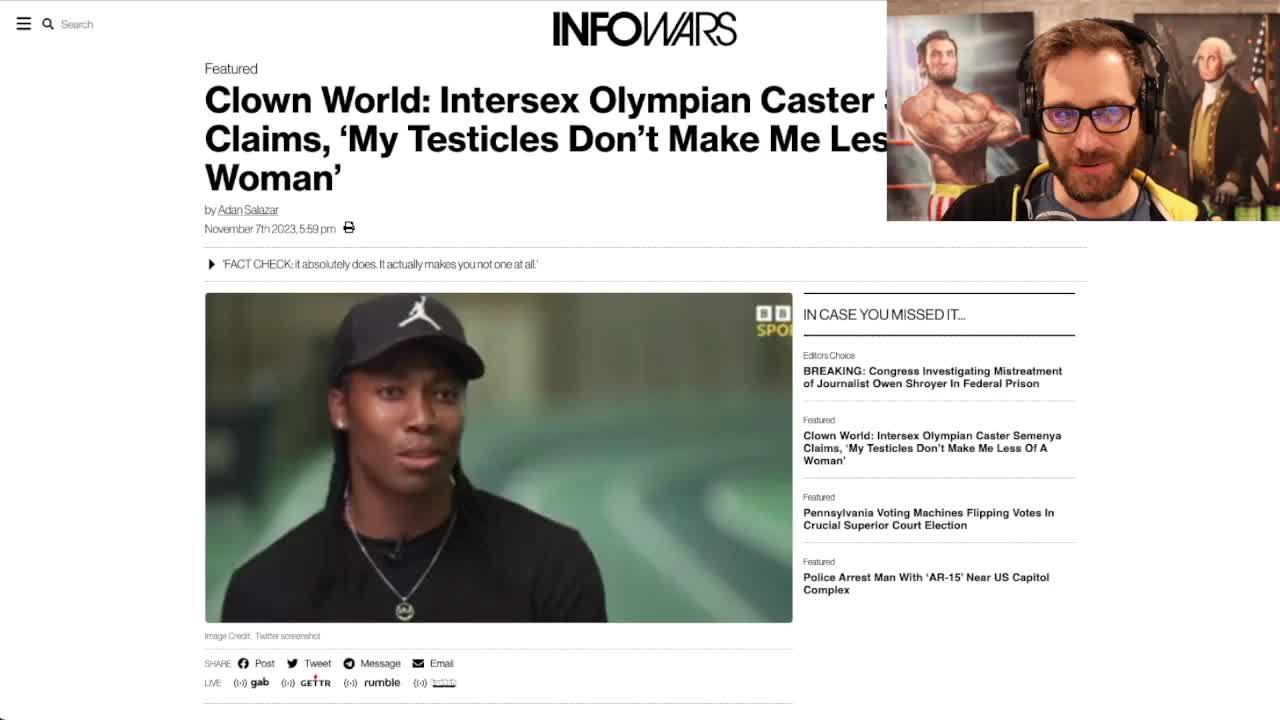 Shared post - Olympic Runner Says His Testicles Don't Make Him Less Of ...