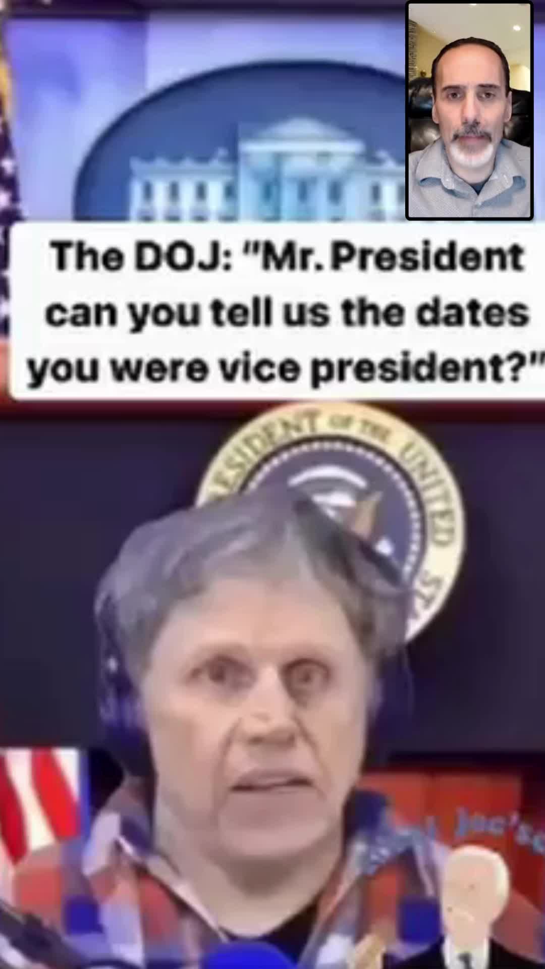 Shared post - I'd imagine the DOJ interviewing Joe Biden went something ...