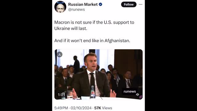 Shared post - Macron, EU not priority for US. RUTTE denies Elensky NO ...