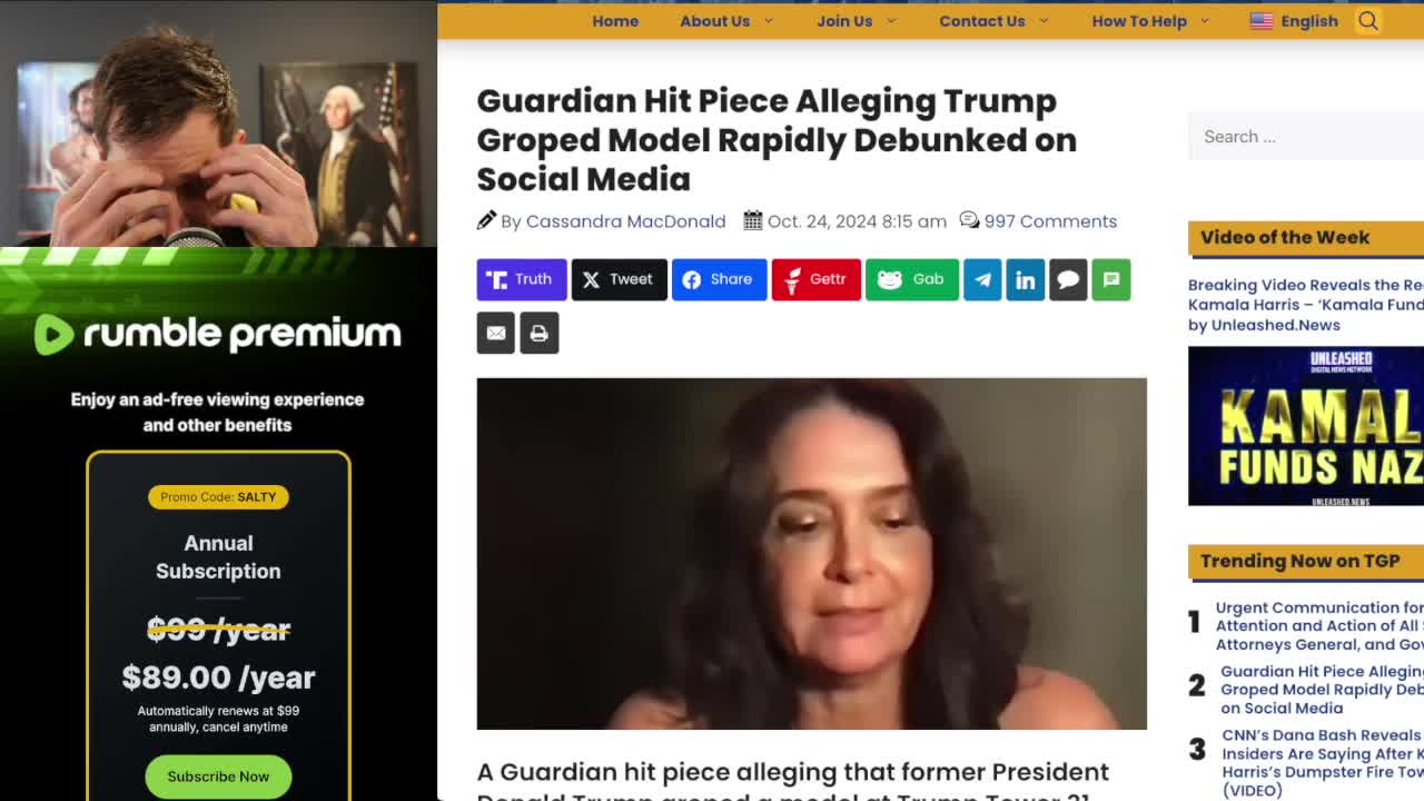 Shared Post The Trump Grope Story Already Debunked