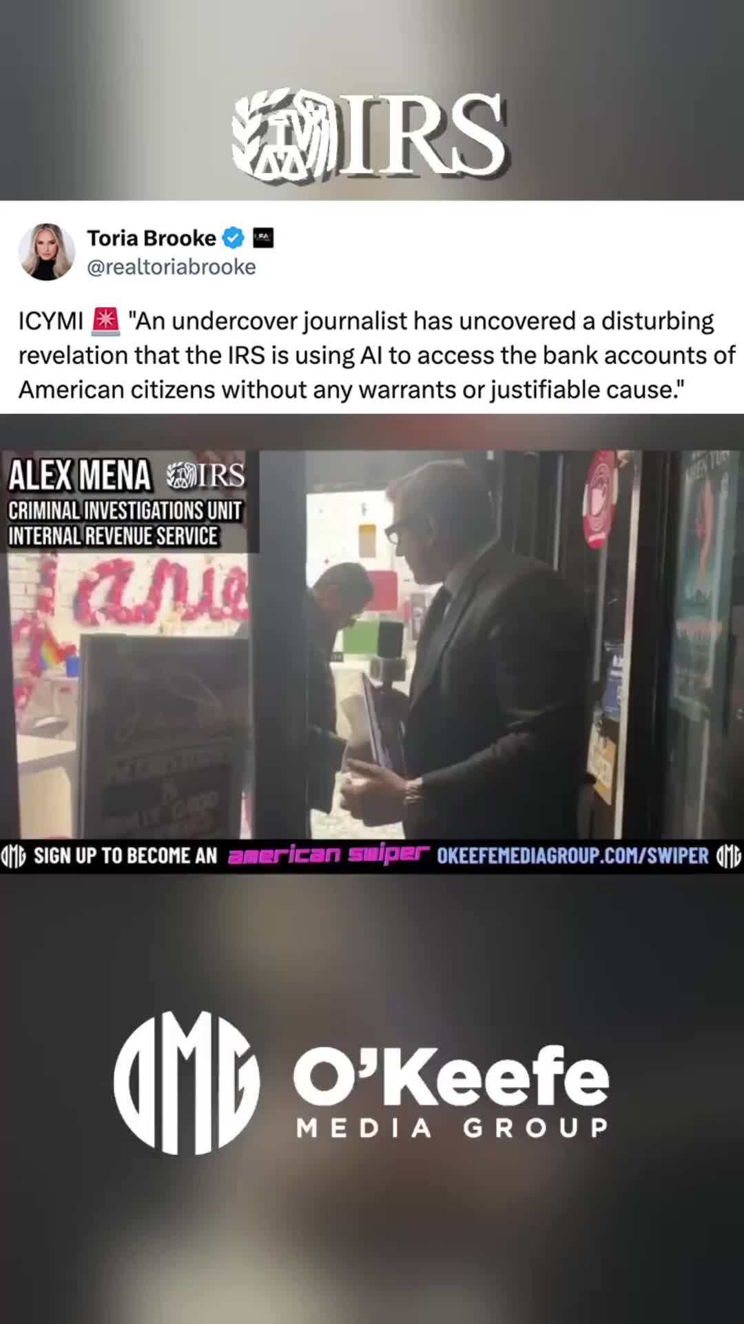 Shared post - Let’s not forget when IRS Official Alex Mena SPRINTED a ...