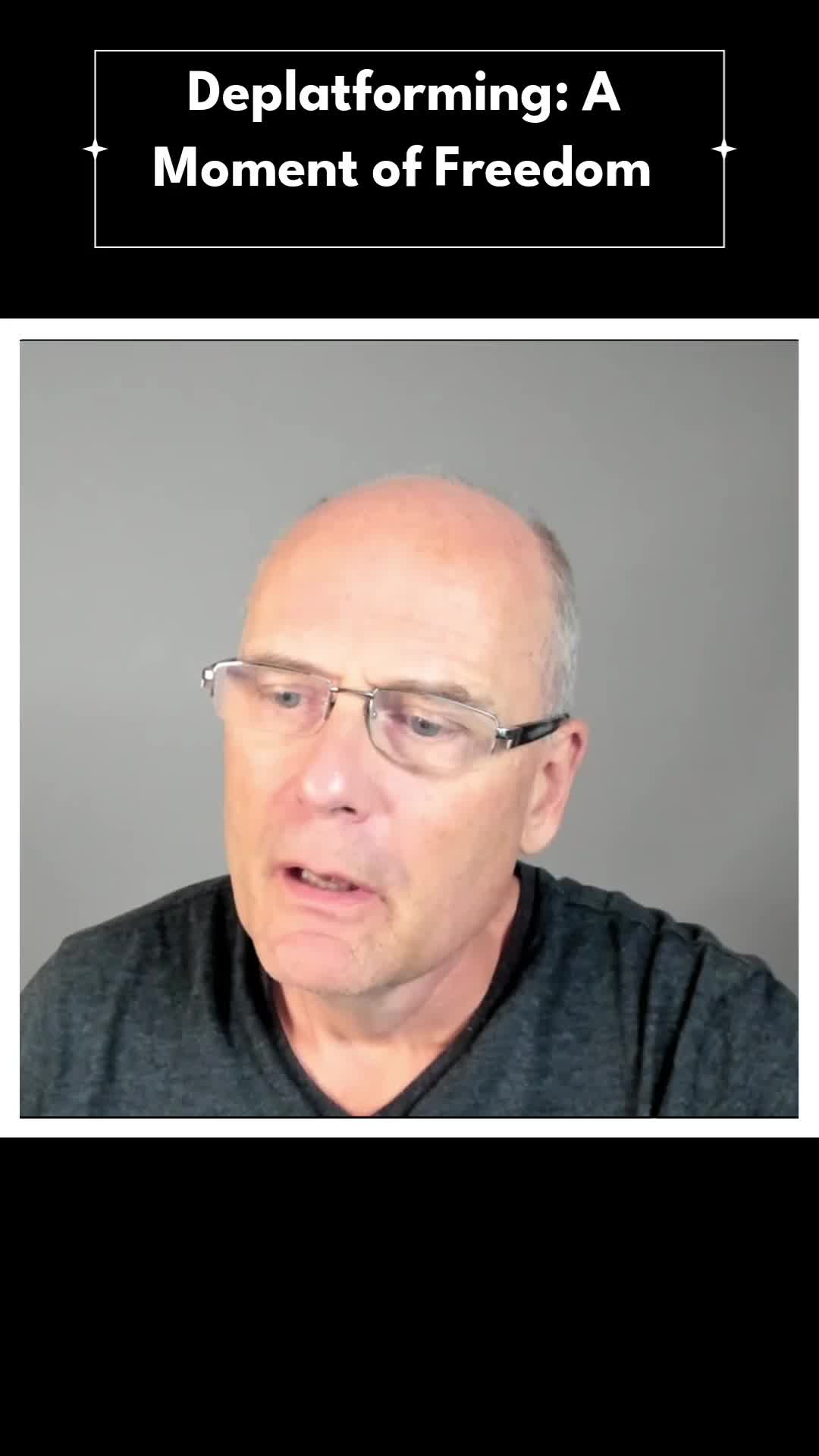 Shared post - Deplatforming: A Moment of Freedom