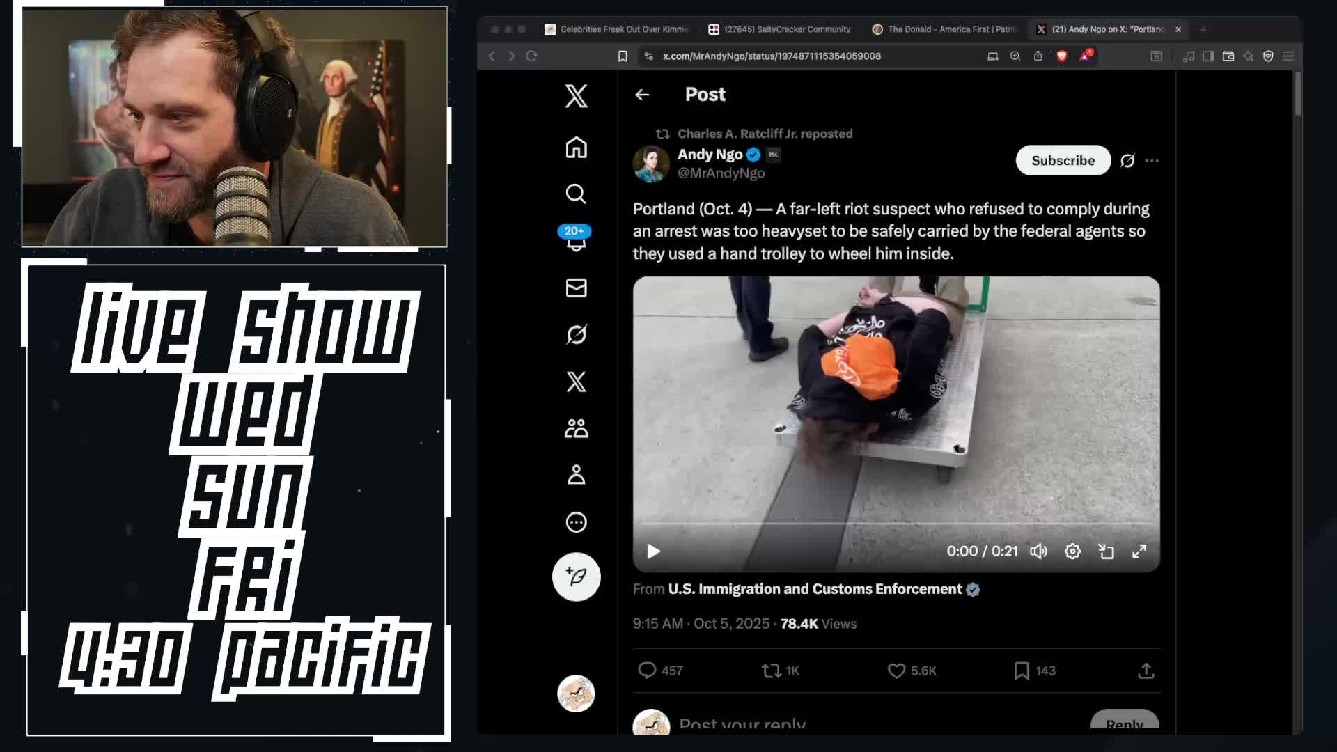 Shared post - ICE is Mocking Antifa on X