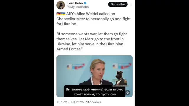 Shared post - EU backs shooting Russian jets. Phase One deal. Nobel ...