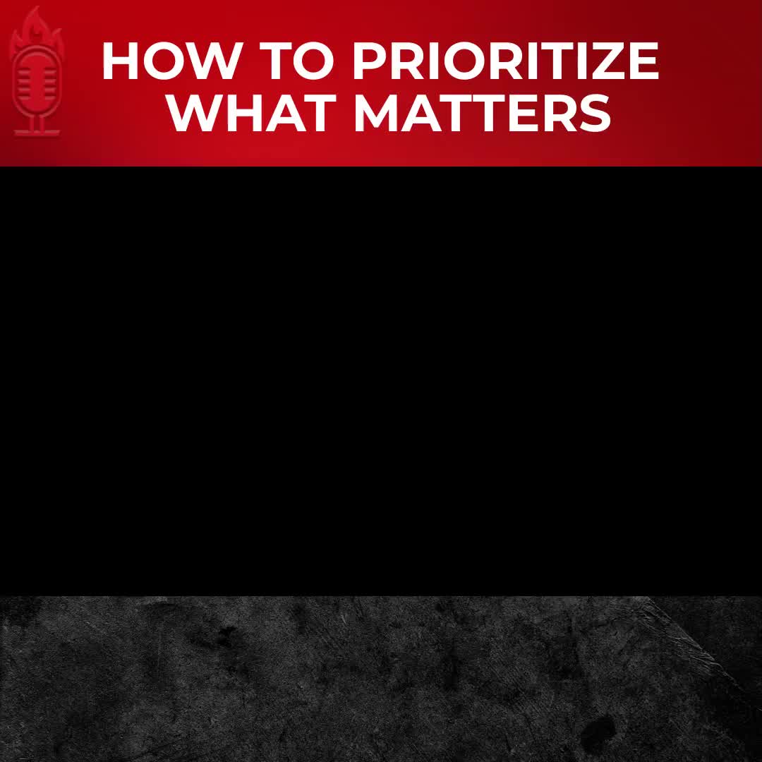 Shared post - How To Prioritize What Matters