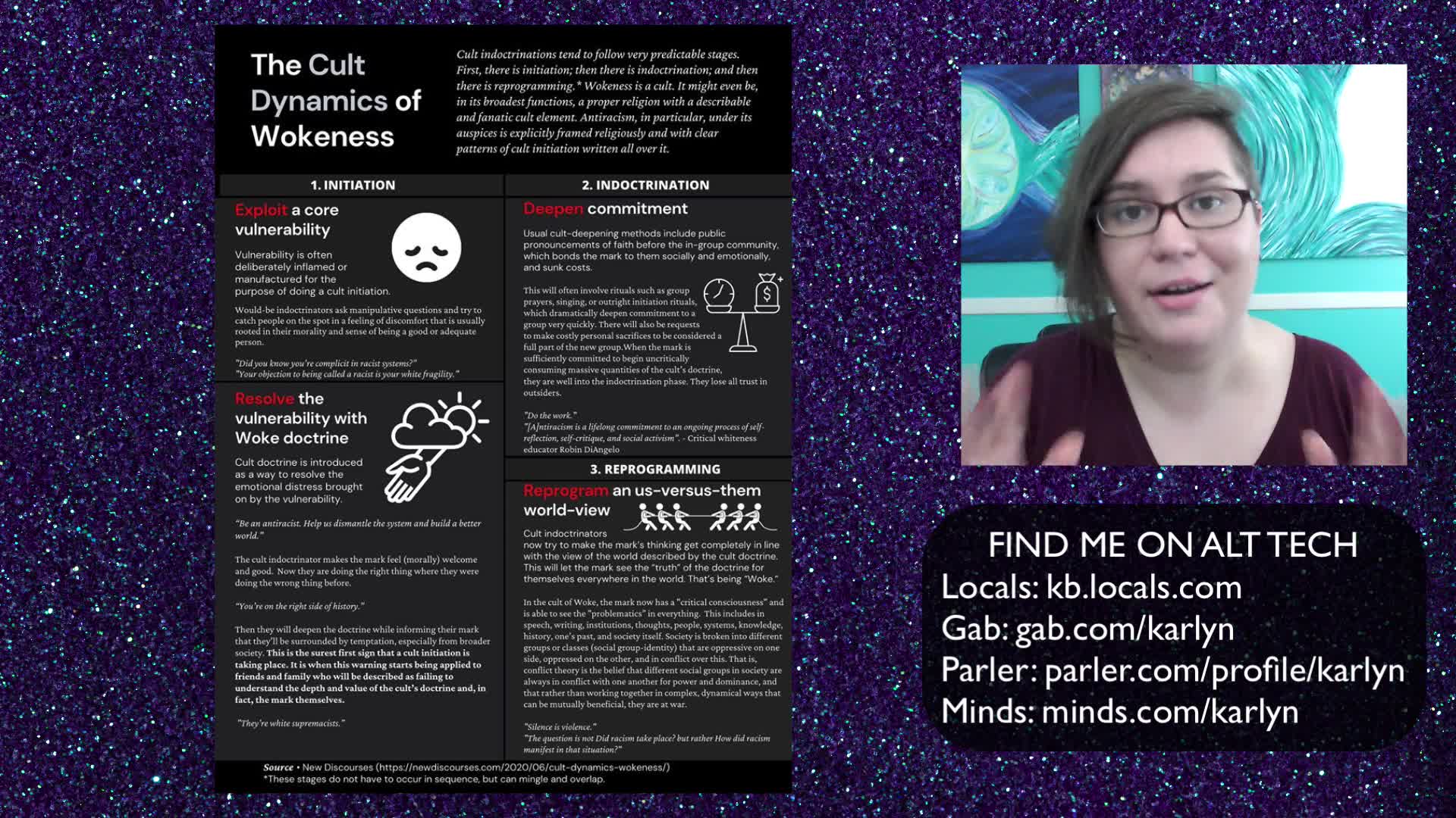 Shared post - We're witnessing a mass indoctrination into a cult.